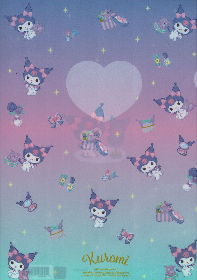 Kuromi A4 Letter File (L shape folder) (Made in Korea) – SHOPPUROO™